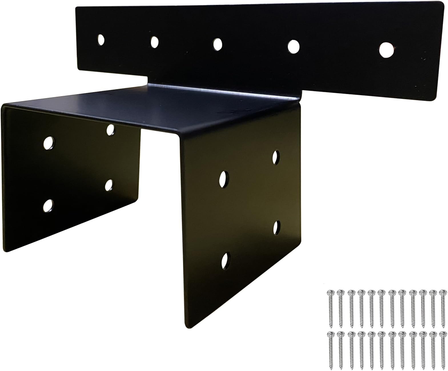 Amazon.com: Gintison 4x4 Brackets for Wood Posts, Black DIY Joist ...