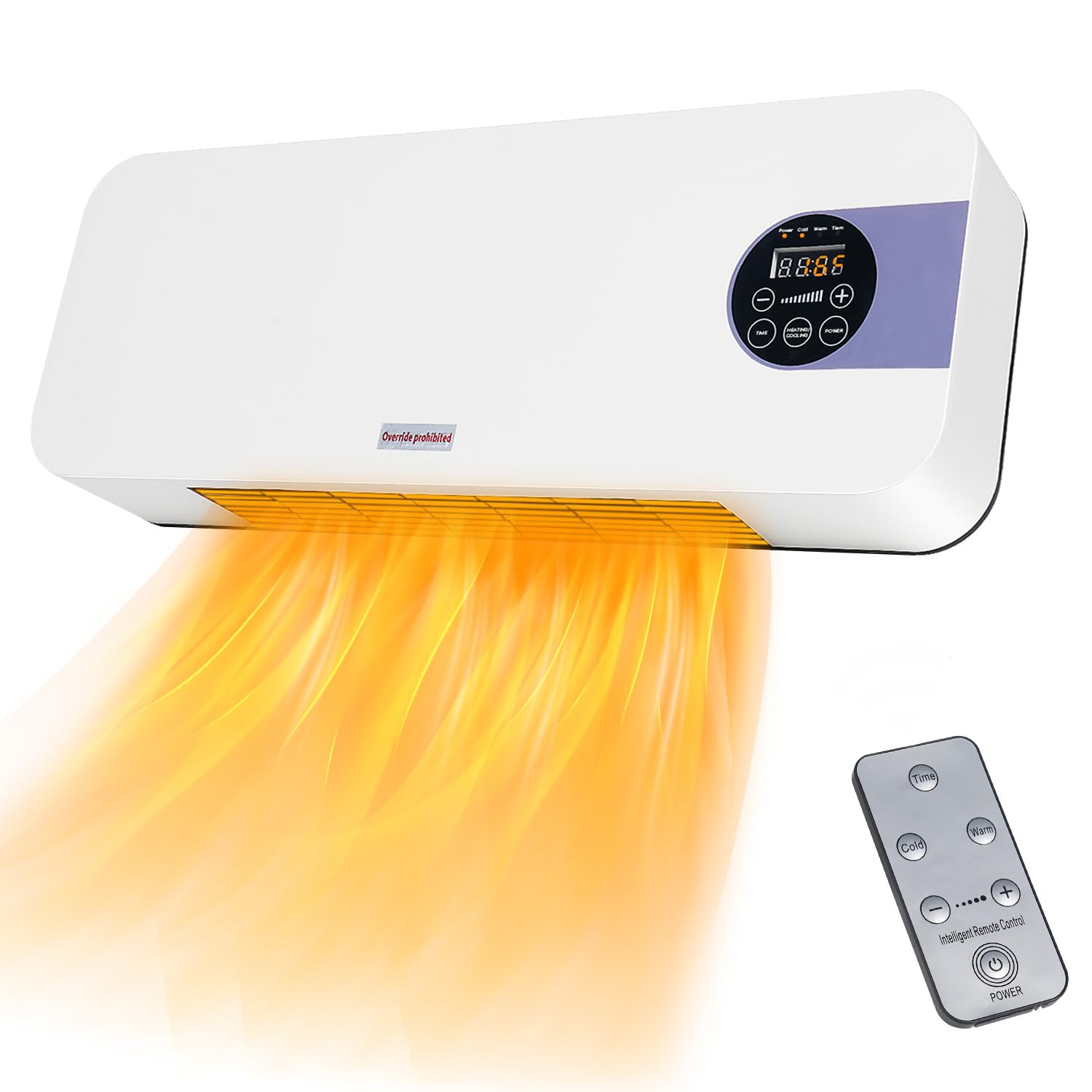 Amazon.com: Wall Space Heater for Large Room, 1500W Quiet Ceramic ...