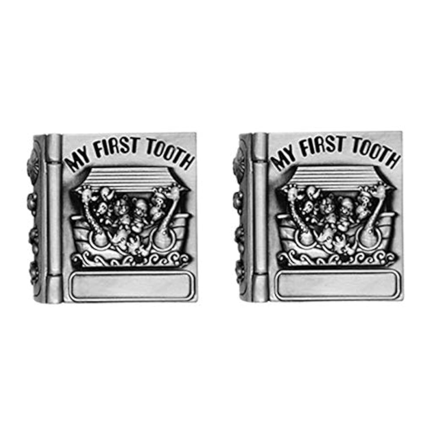 Amazon.com : First Curl and First Tooth Keepsake Box for Kids Metallic ...