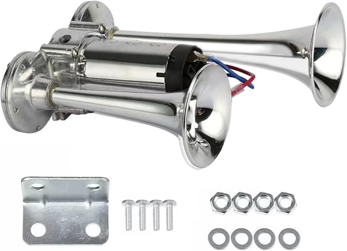 Amazon.com: Haokixin 600DB Super Loud Dual Electric Train Horns for ...