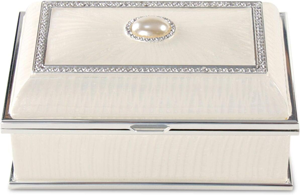 Amazon.com: Hipiwe Metal Jewelry Box with Rose Pattern - Vintage Gold ...