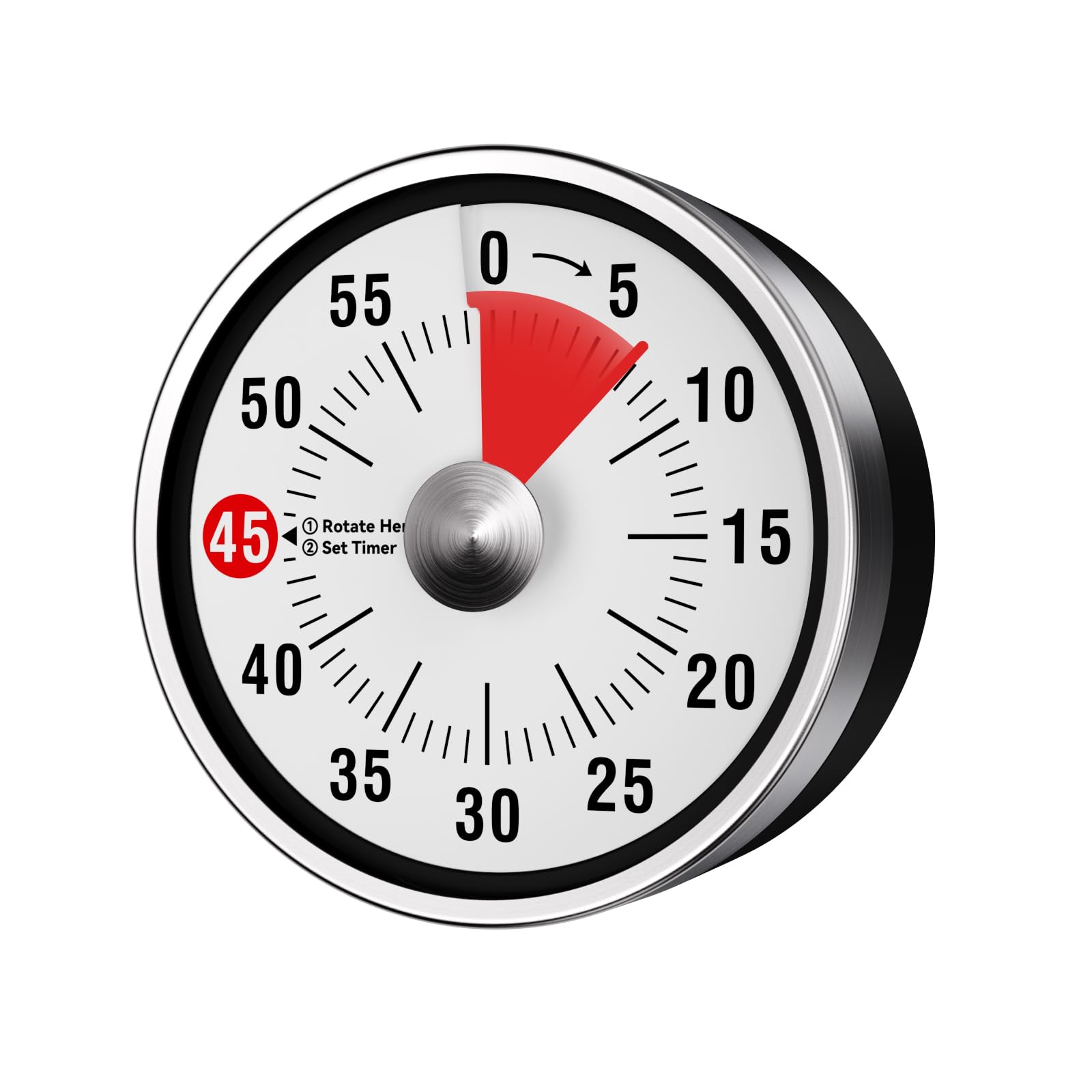 Visual Kitchen Timer, 60 Minute Mechanical Timers for Home Cooking ...