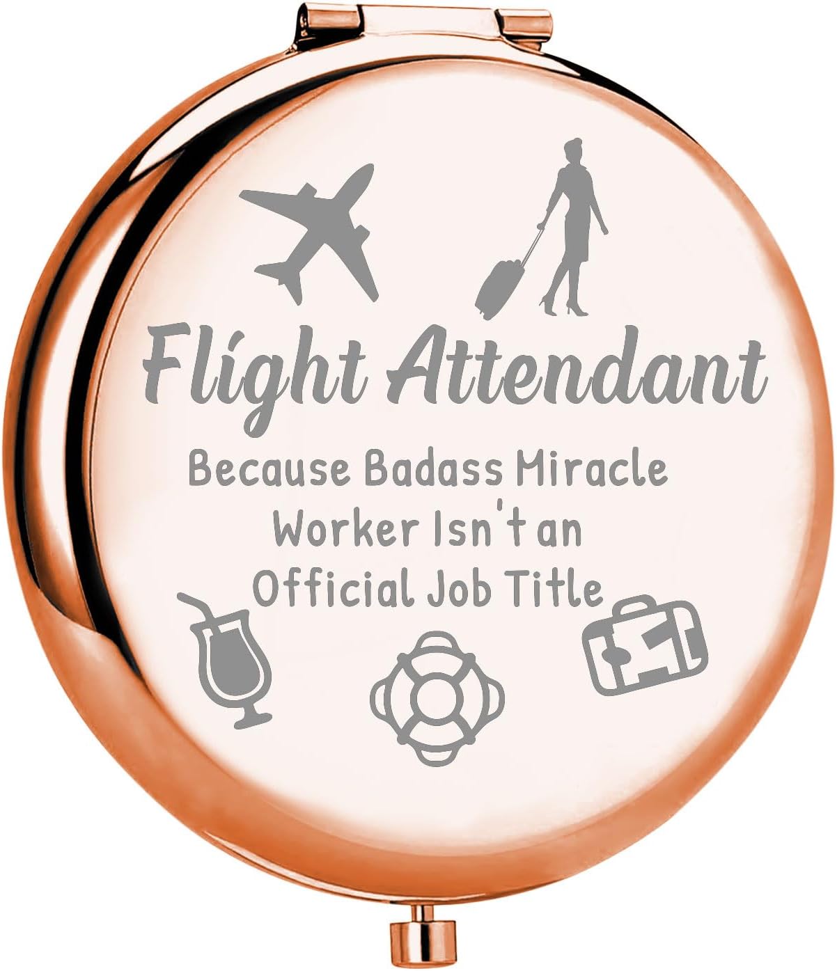 MYOSPARK Flight Attendant Gifts Air Stewardess Makeup Mirror Stewardess ...