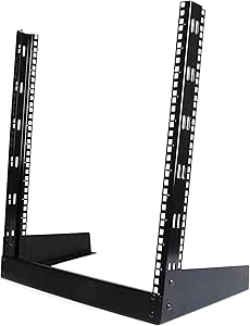 Amazon.com: StarTech.com 12U Open Frame Server Rack - 19" 2 Post ...