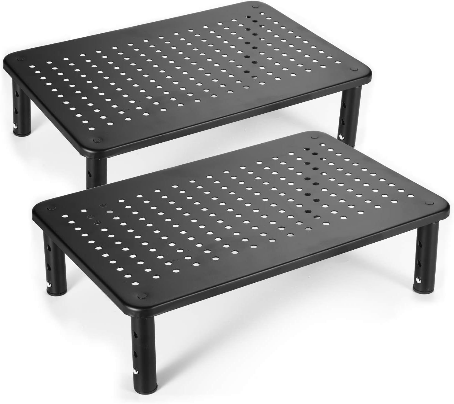 U-D Monitor Stand Riser, Metal Computer Stand Riser with, 3 Height ...
