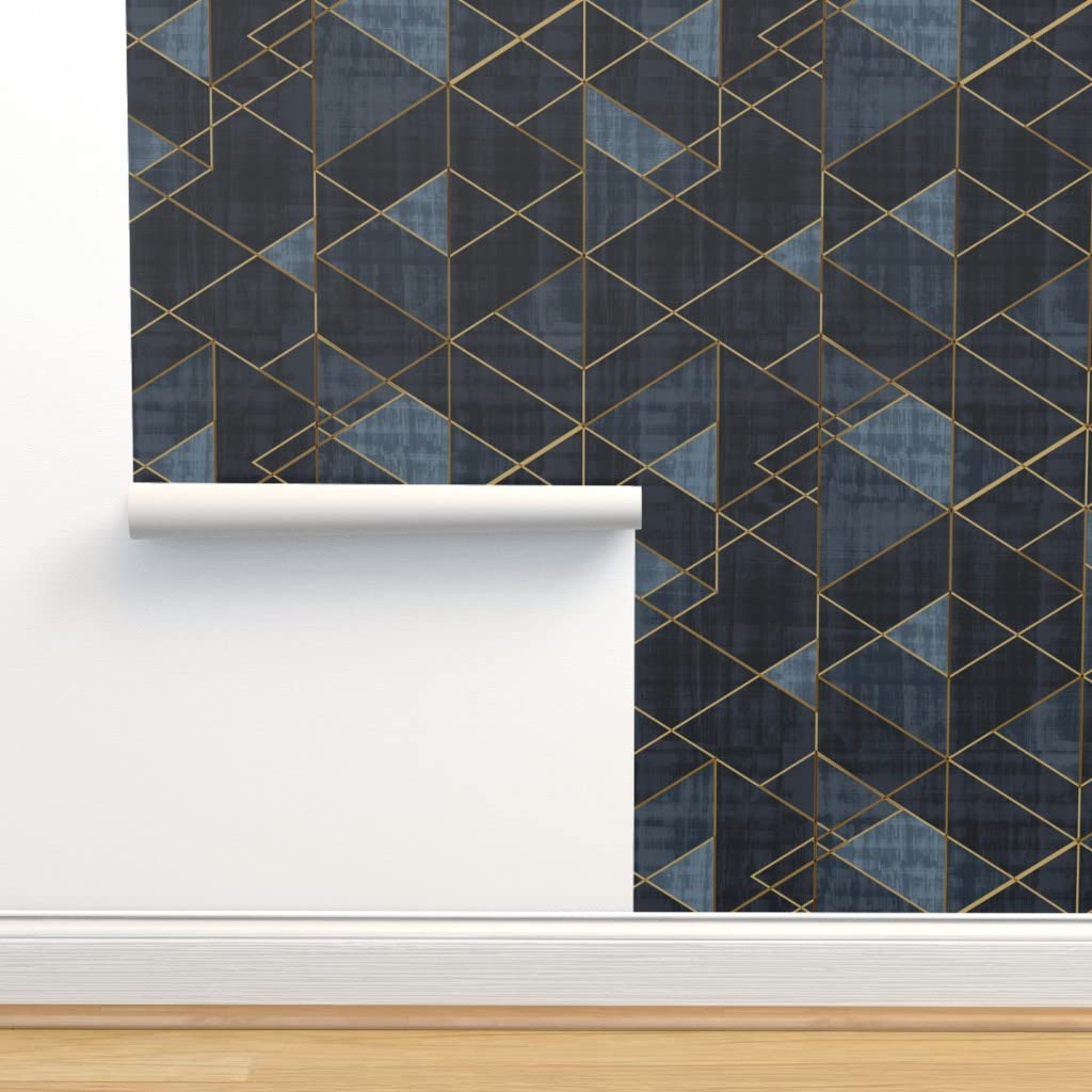 Sideways Triangles Removable Wallpaper Kids Woodland Camping Wall