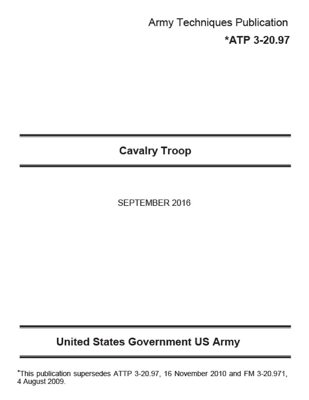 Army Techniques Publication ATP 3-20.97 Cavalry Troop September 2016 ...