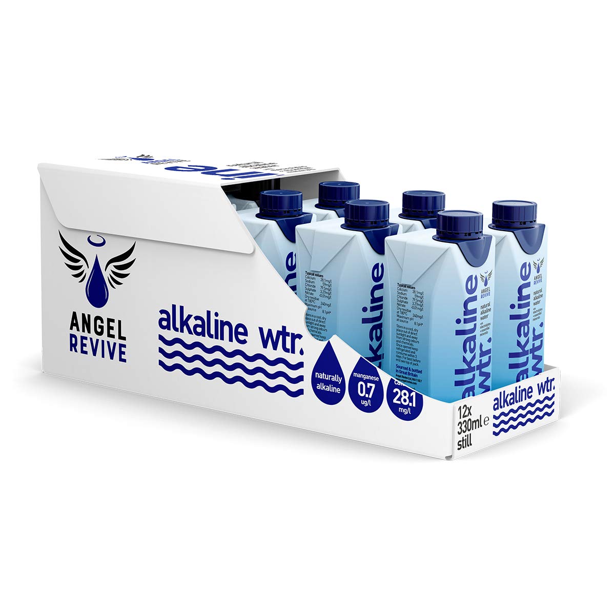 Buy Angel Revive Natural Alkaline Water (12 Pack of Natural Alkaline ...