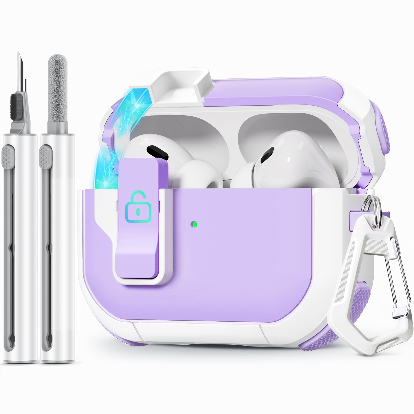 Amazon.com: 【with Safety Lock】 for AirPod Pro 2nd Generation Case with ...