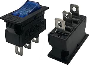 Amazon.com: Manual 16A Blue Light Black Housing Overload Protection ...