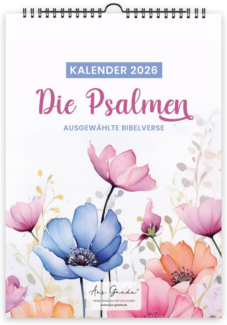 Kalender "Die Psalmen" 2026 · Wandkalender A3 · christliche Kalender ...