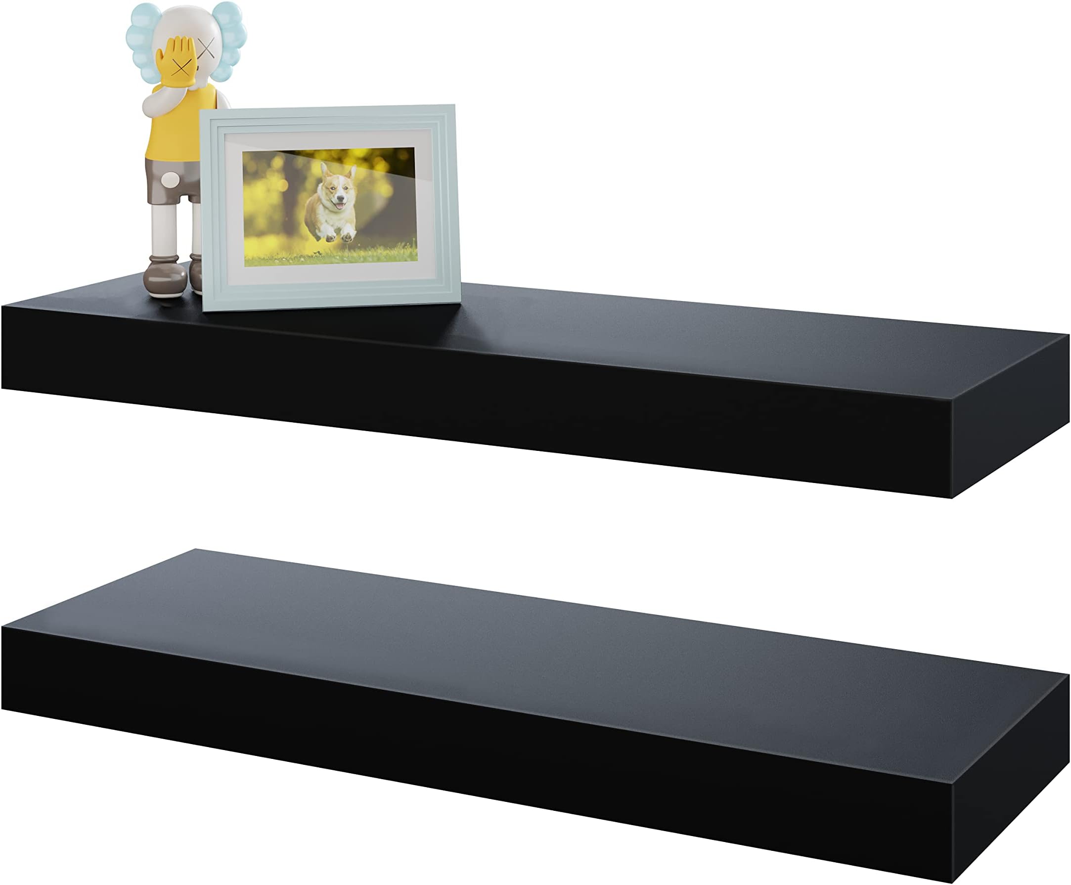 Amazon.com: NATURE'S SOURCE Corner Floating Shelves with Invisible ...
