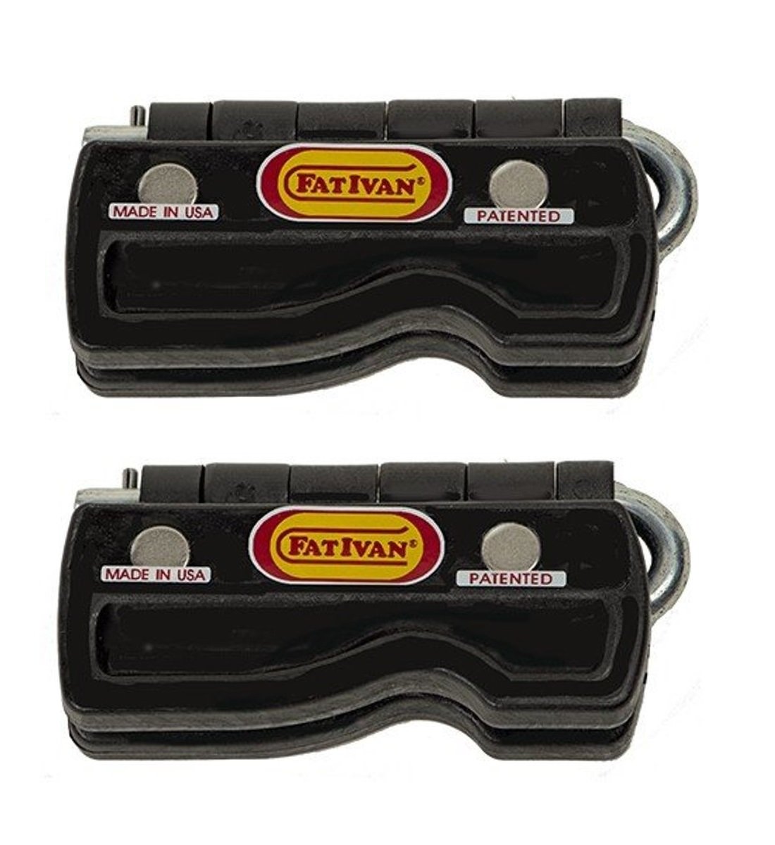 Amazon.co.jp: The Original Fat Ivan 折りたたみ式ドアストップウェッジ マグネットブラック(2個パック ...