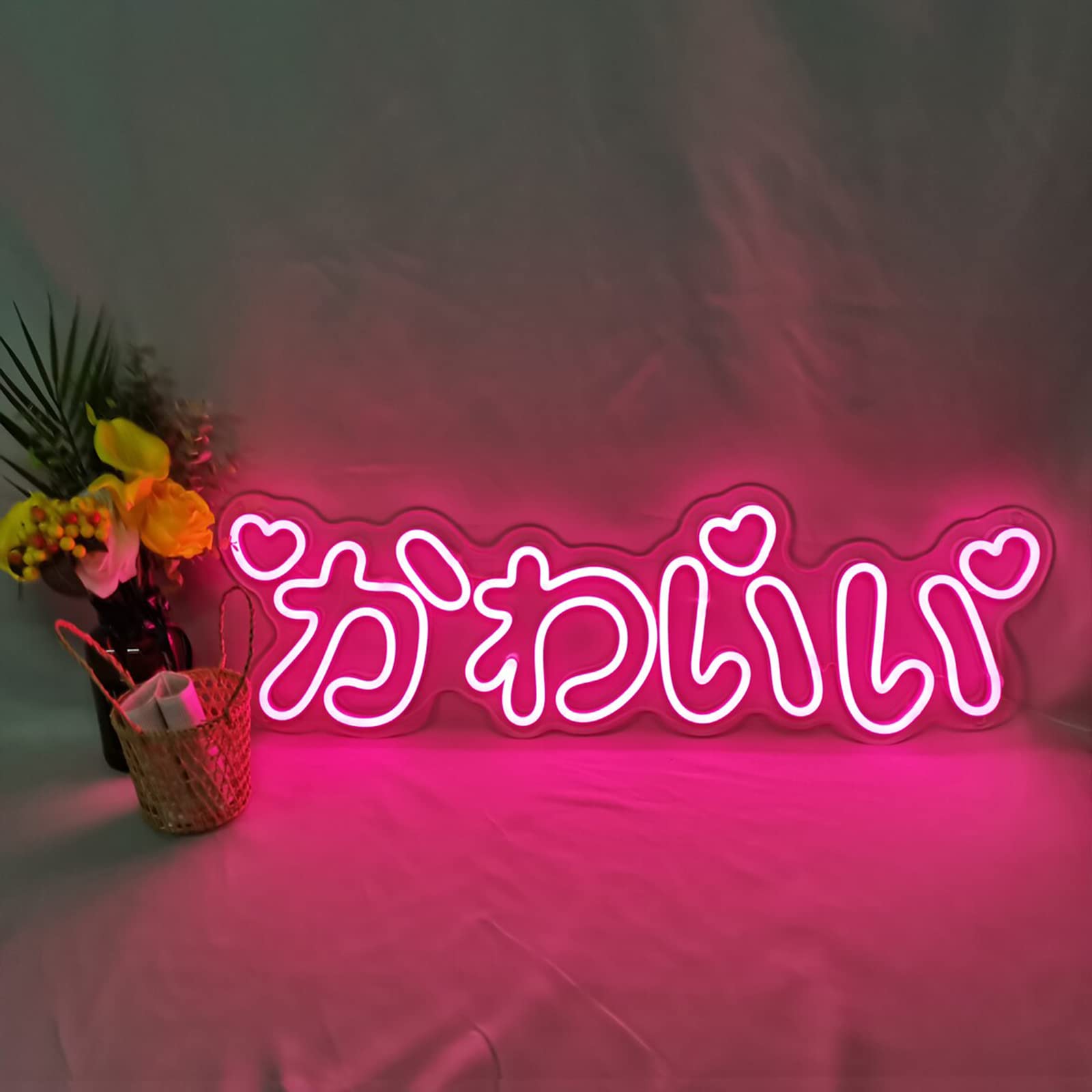 Amazon.com: Japanese Kawaii Neon Light Cute Anime LED Sign for Wall ...