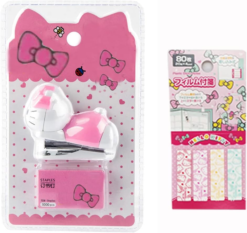 Amazon.com : Cute Office Stapler Mini Stapler Pink Cat Personalized ...