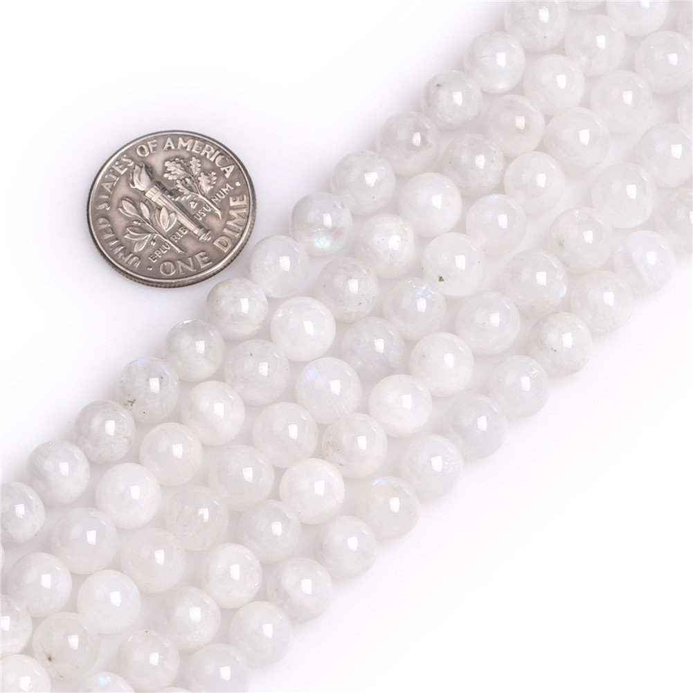 Amazon.com: SHG Store 6mm Round Natural Moonstone Beads Strand 15 Inch ...