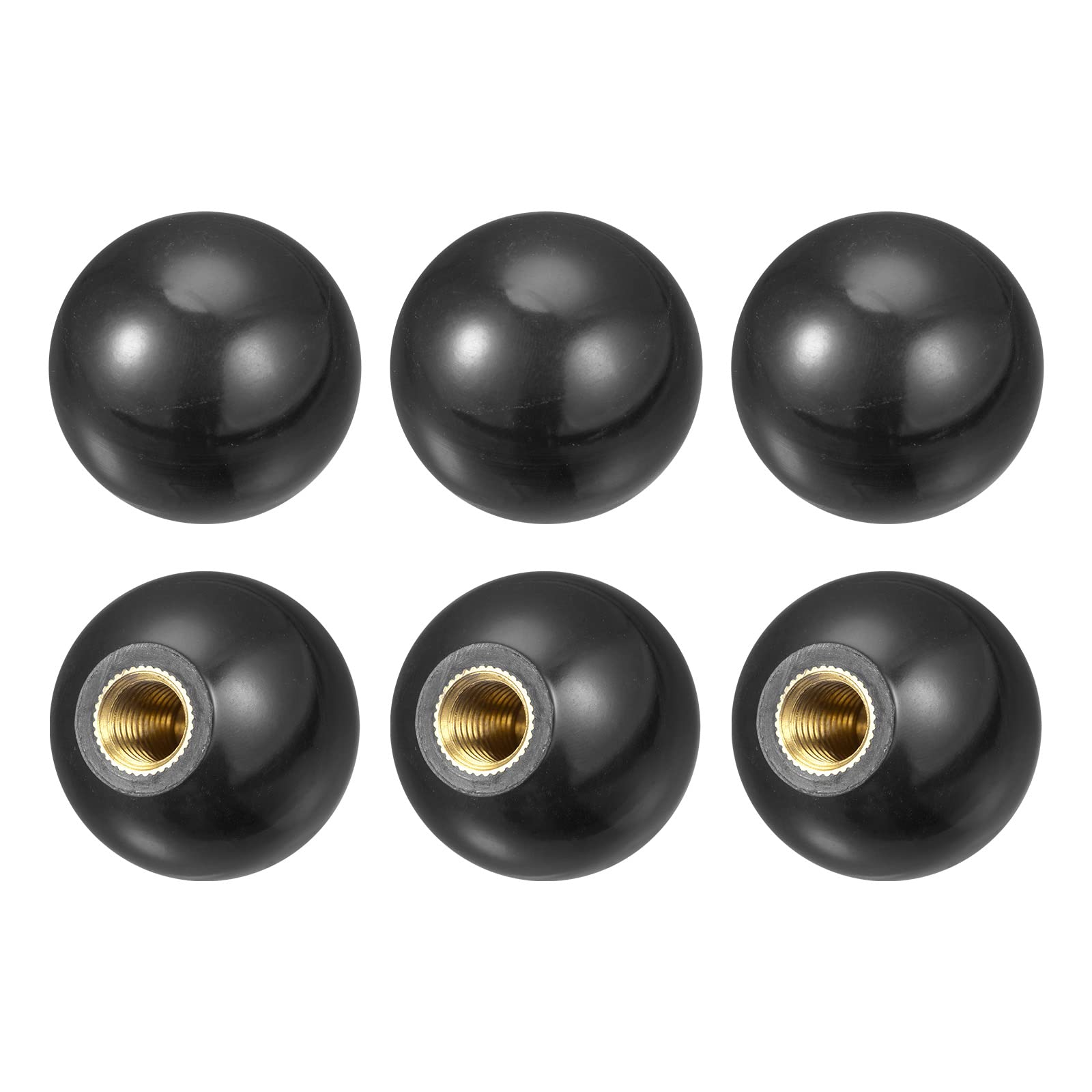 Amazon.com: uxcell 6Pcs Threaded Ball Knobs, M10 Female Thread ...