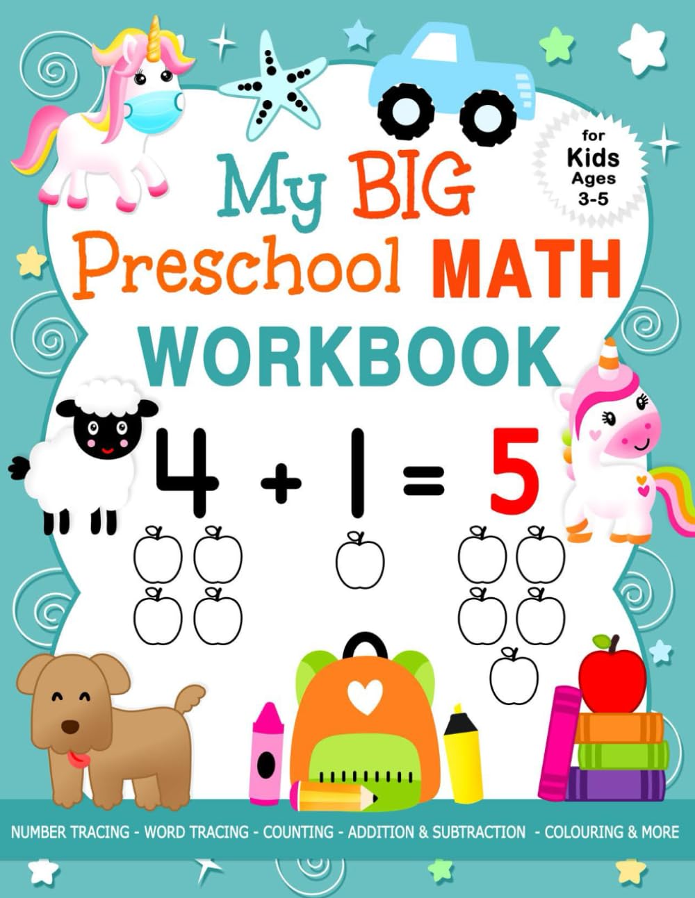 My Big Preschool Math Workbook For Kids Ages 3 5 | Desertcart Portugal