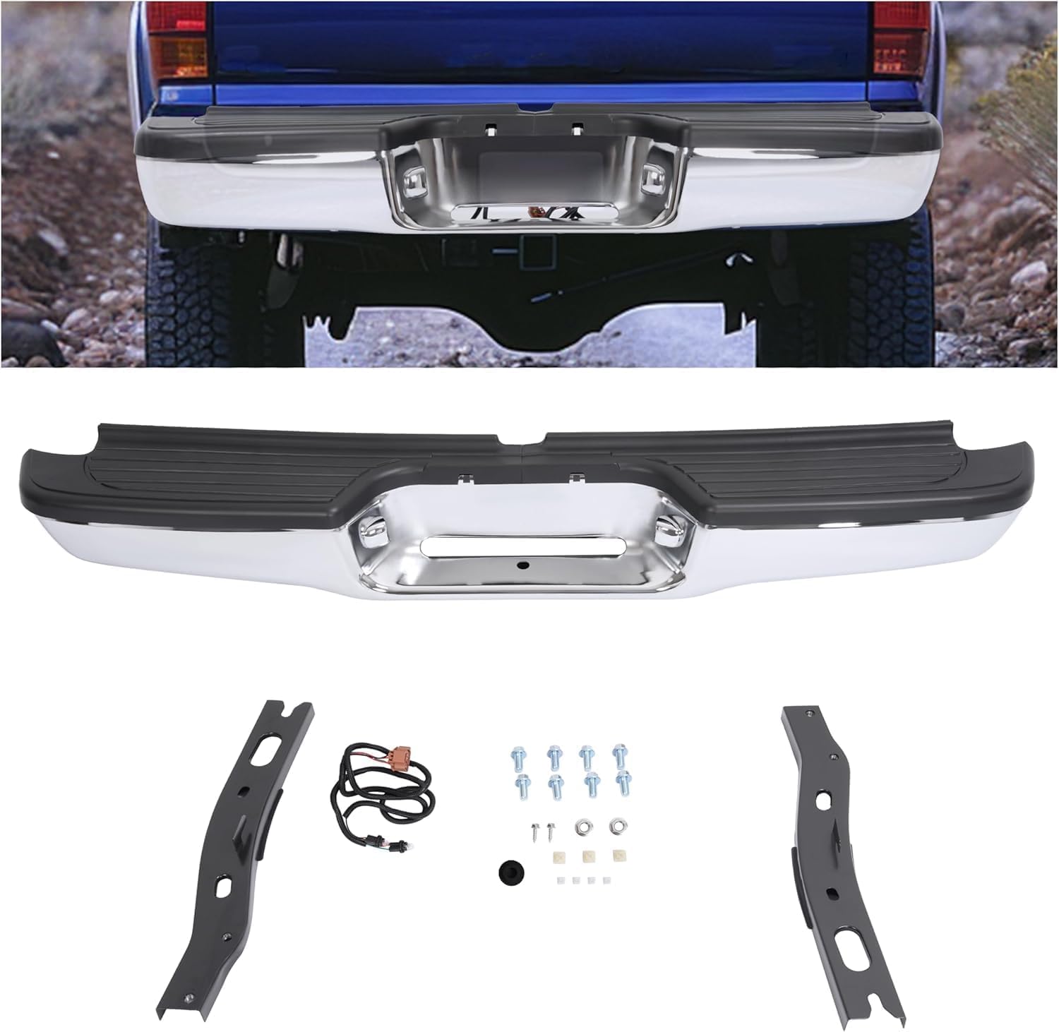 Amazon.com: Rear Bumper Assembly Conmpatible with 1995-2004 Toyota ...