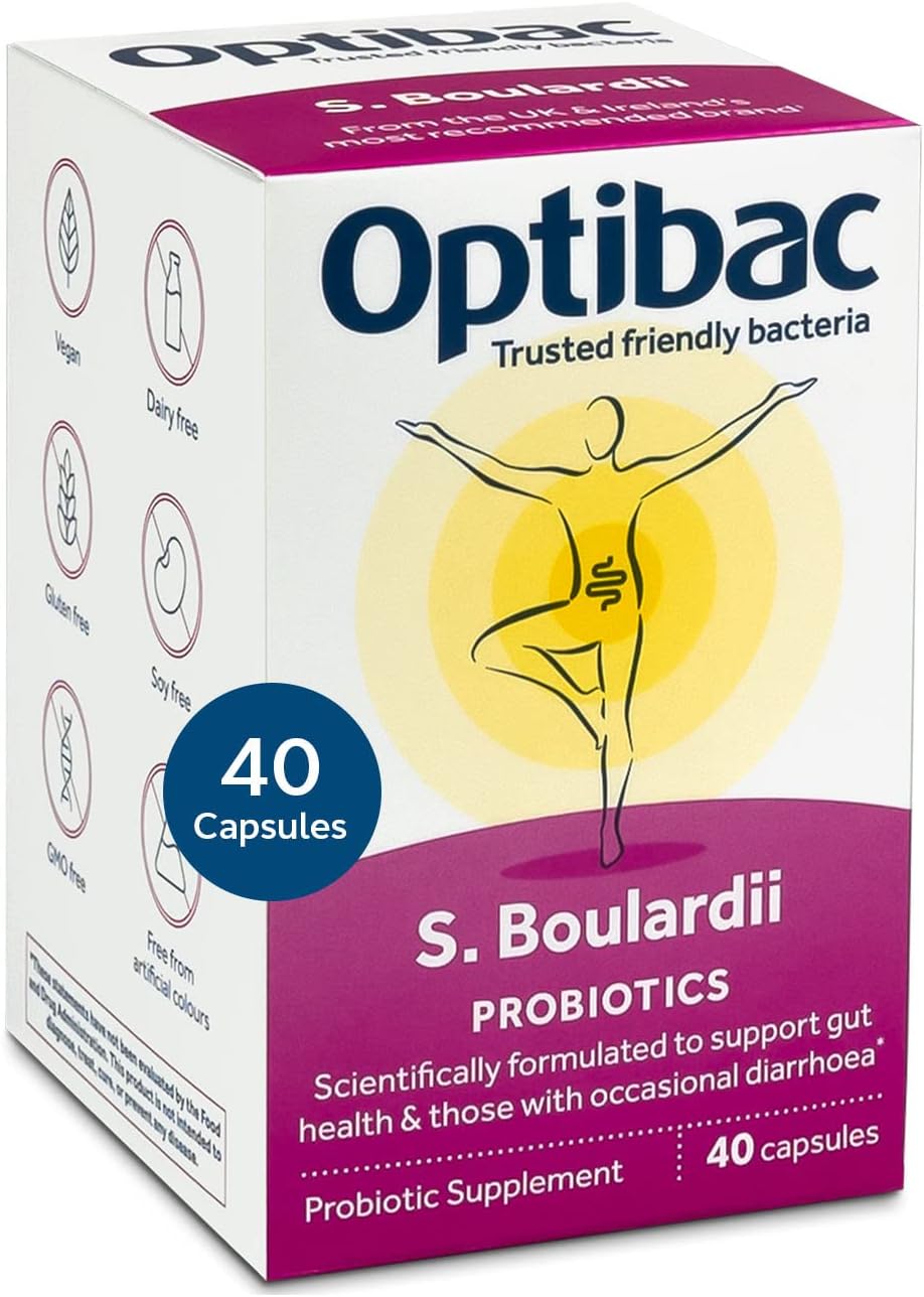 Amazon.com: Optibac Probiotics Saccharomyces Boulardii - Vegan ...