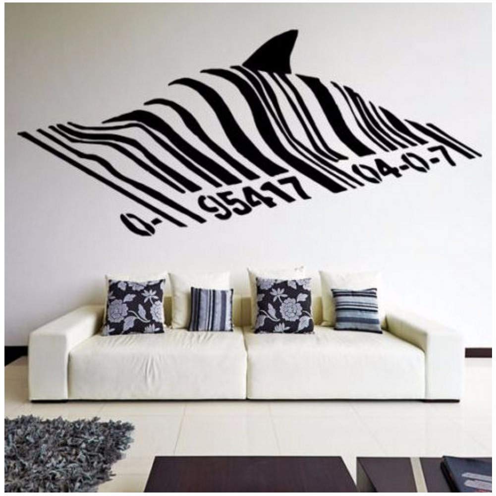 Amazon.com: Barcode Shark Wall Decal Vinyl Street Art Graffiti Style ...