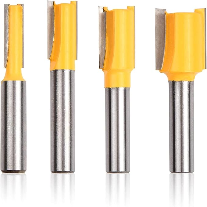 4 PCS Router Bits, Router Bit Set - Shank Diameter 8mm/0.31'' - Router ...