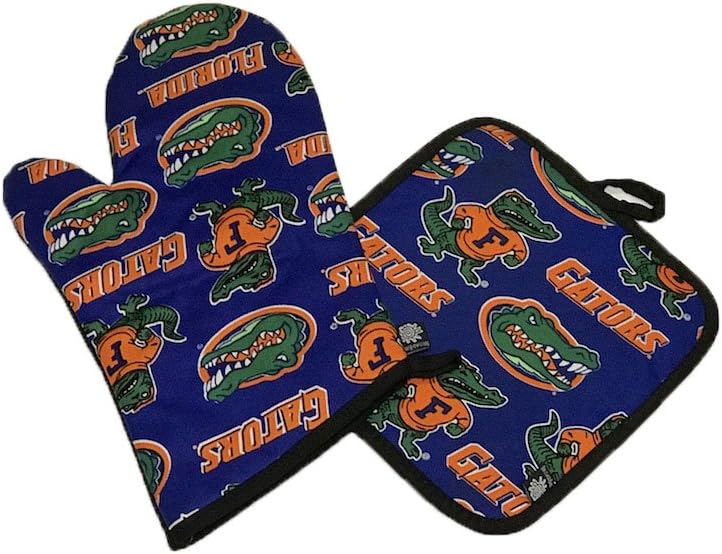 Amazon.com : Florida Gators Pot Holder and Mitt Set (Blue) : Sports ...