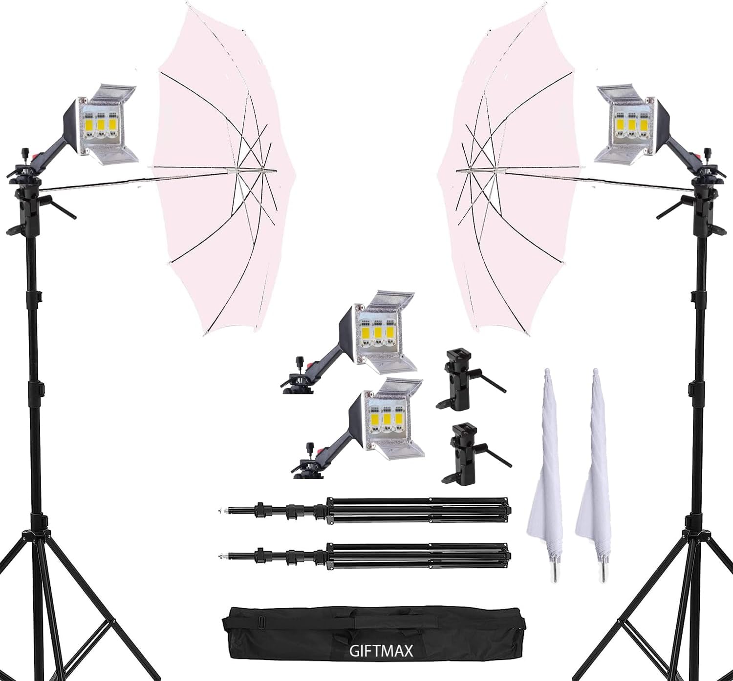 GIFTMAX B4 Led Continuous Light Kit with B4 Led Light + 9ft Stand ...