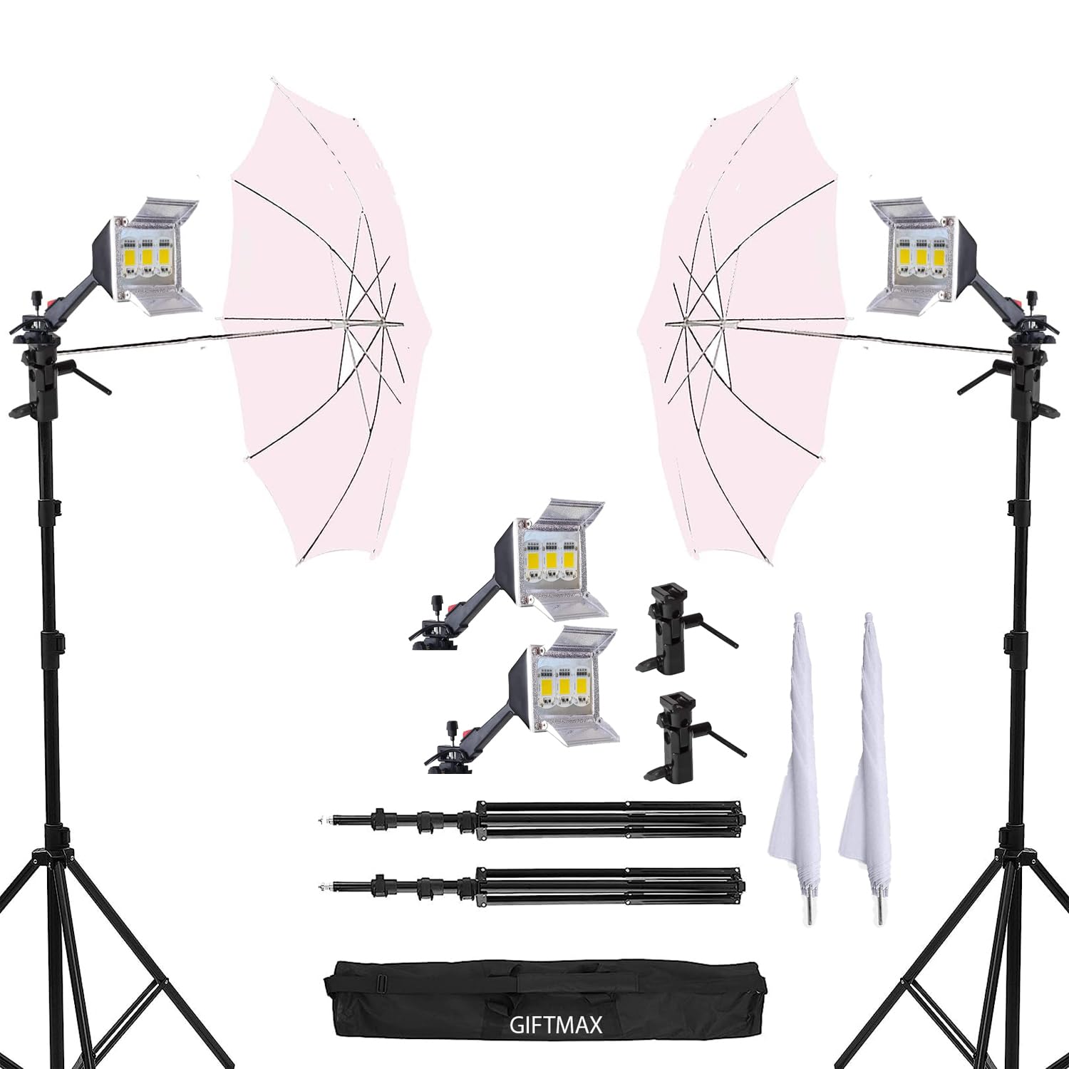 GIFTMAX B4 Led Continuous Light Kit with B4 Led Light + 9ft Stand ...
