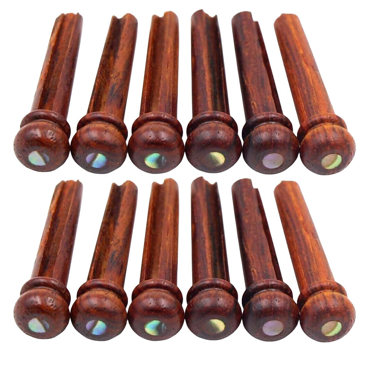 Snapklik.com : 12PCS Wood Bridge Pins Guitar String Pegs End Pins For ...