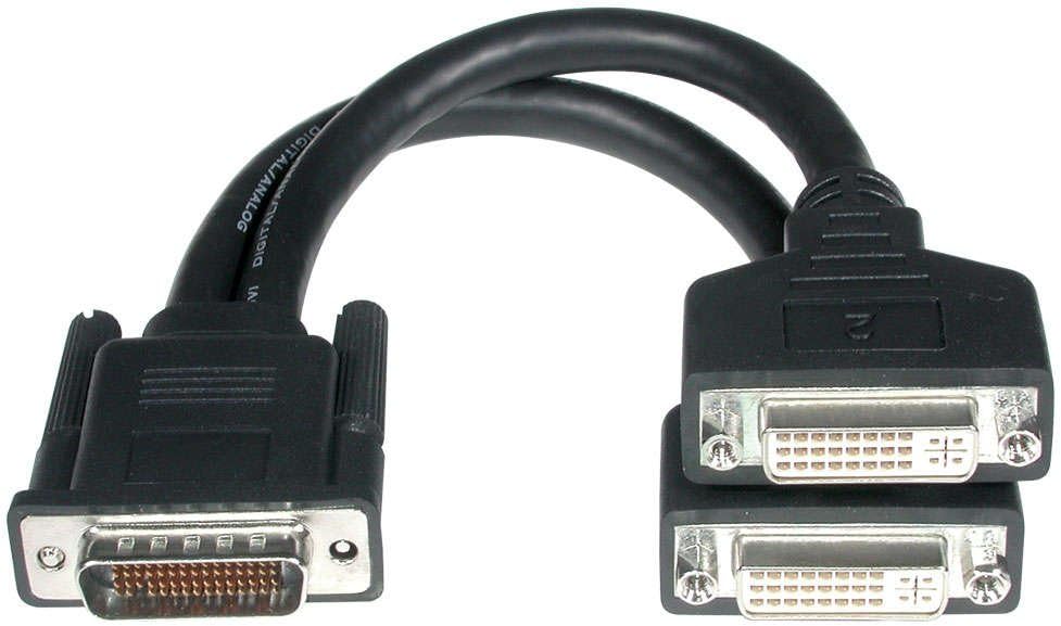 MaK WOrLD DMS-59 to Dual DVI Y Monitor Splitter Molex Cable for Dell HP ...