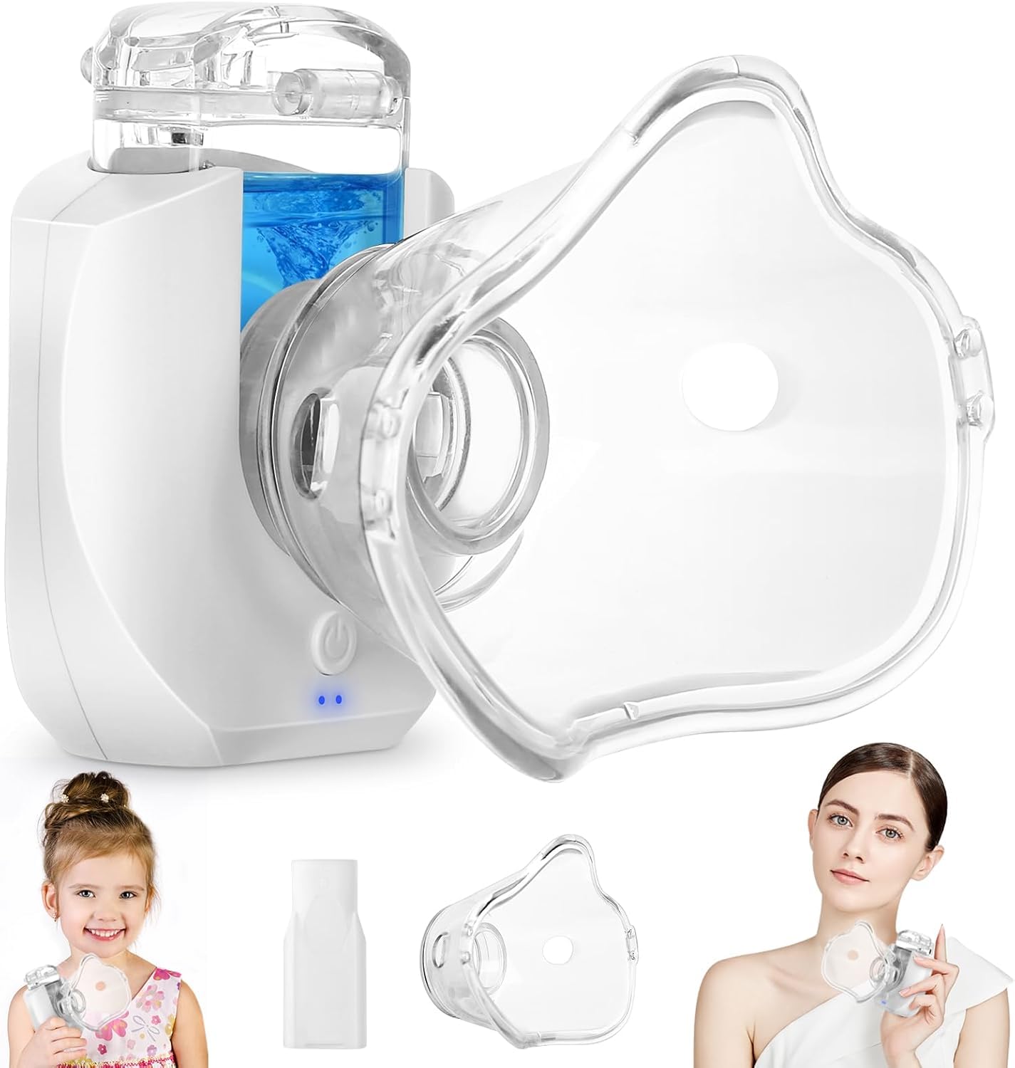 Amazon.com: Portable Nebulizer, Rechargeable Mnin Nebulizer Machine for ...