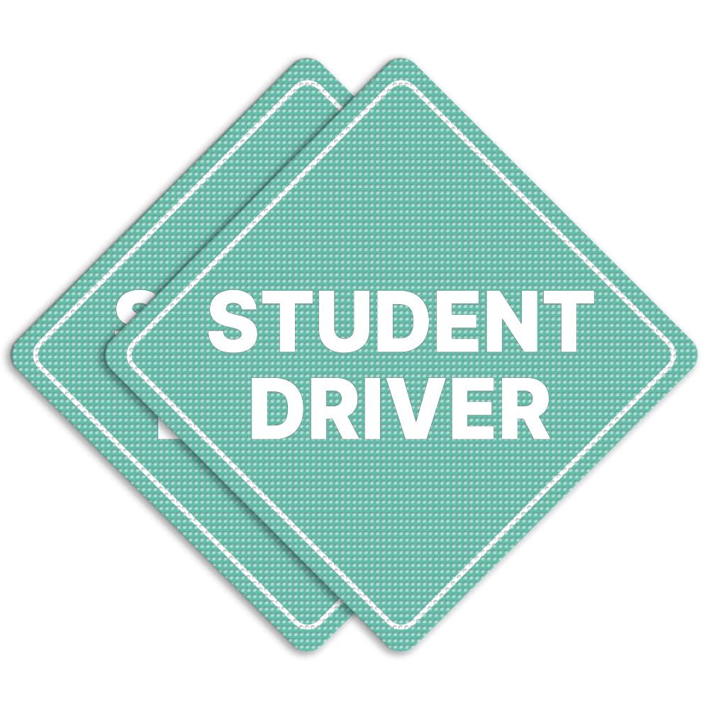 Snapklik.com : GEEKBEAR Student Driver Car Sign - Sticker Or Magnet ...