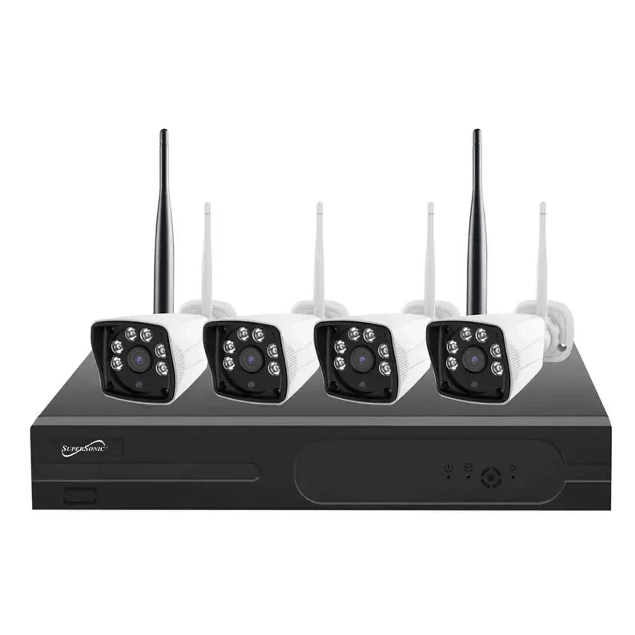Amazon.com: Supersonic 4 Camera Wireless Security System (SC5004NVR ...
