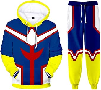 Amazon.com: zuxgza MHA Hoodie and Sweatpants Set Midoriya Izuku ...