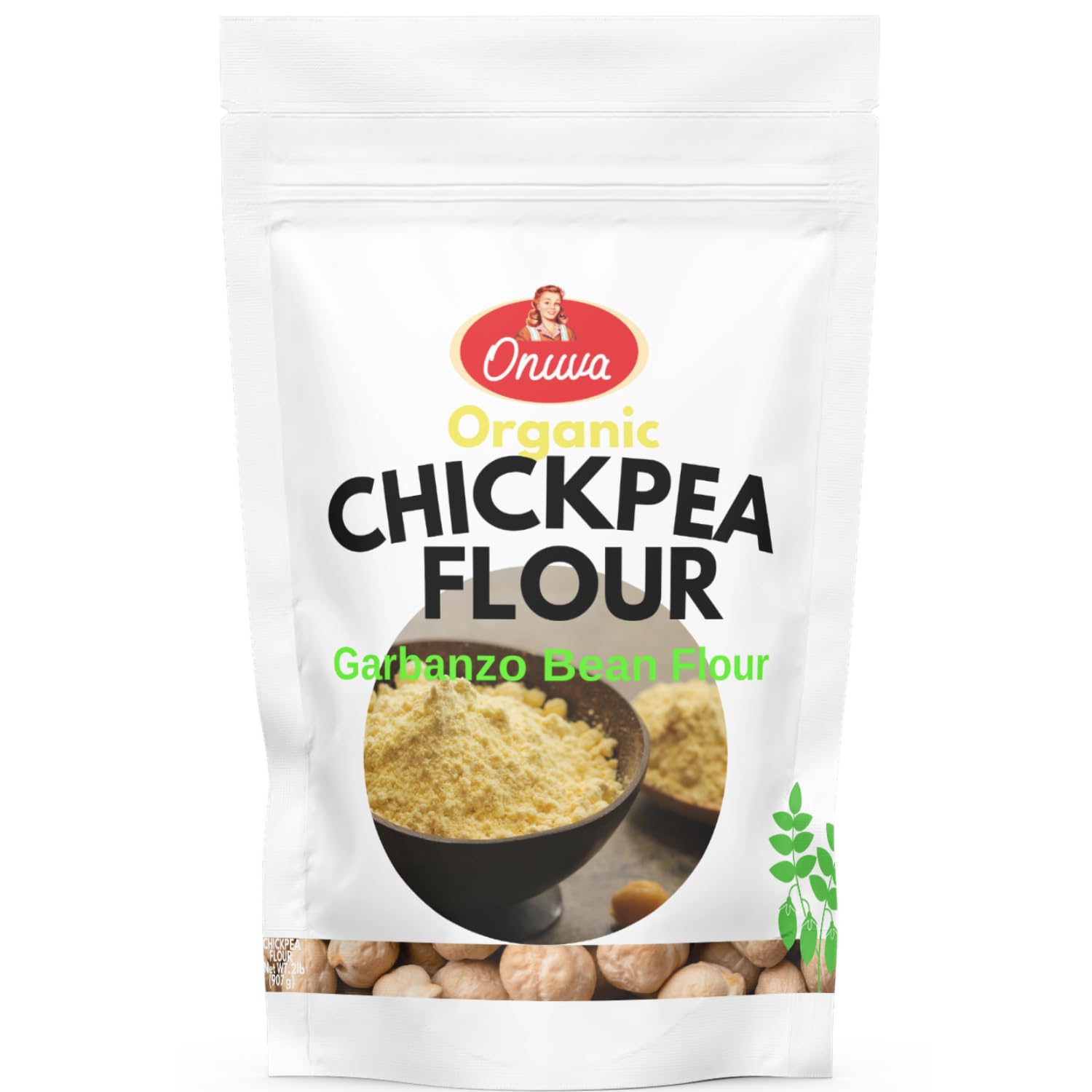 Amazon.com : Onuva's Chickpea Flours 2 lb (907 g), Garbanzo flour ...