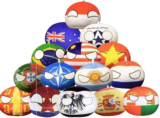 Amazon.com: HOMKT 15pcs Country Ball Plushies Countryballs Plushies ...