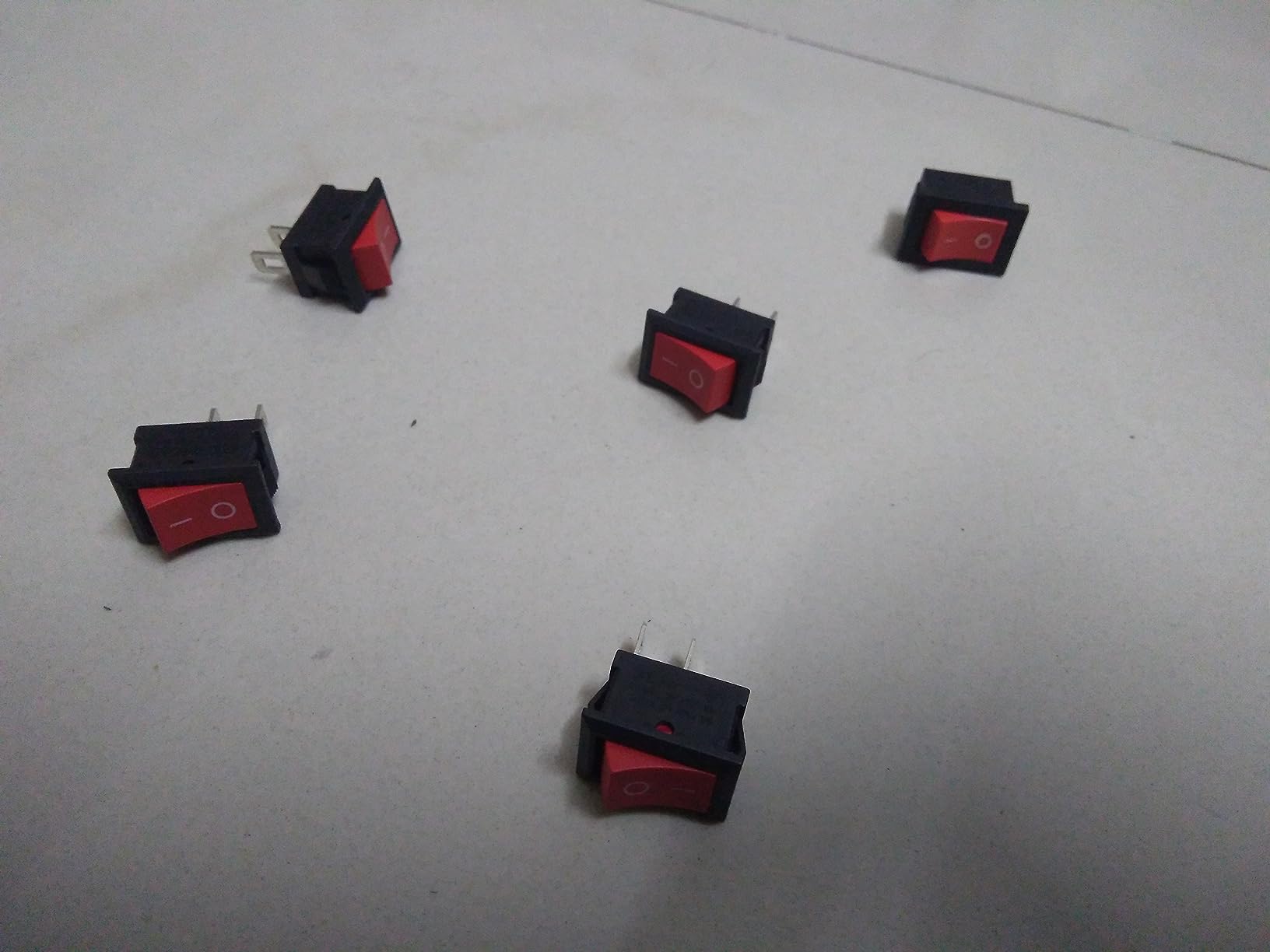 Electronic spices 5 Pc Mini 2 Pin SPST on/OFF Switch for Electronic ...