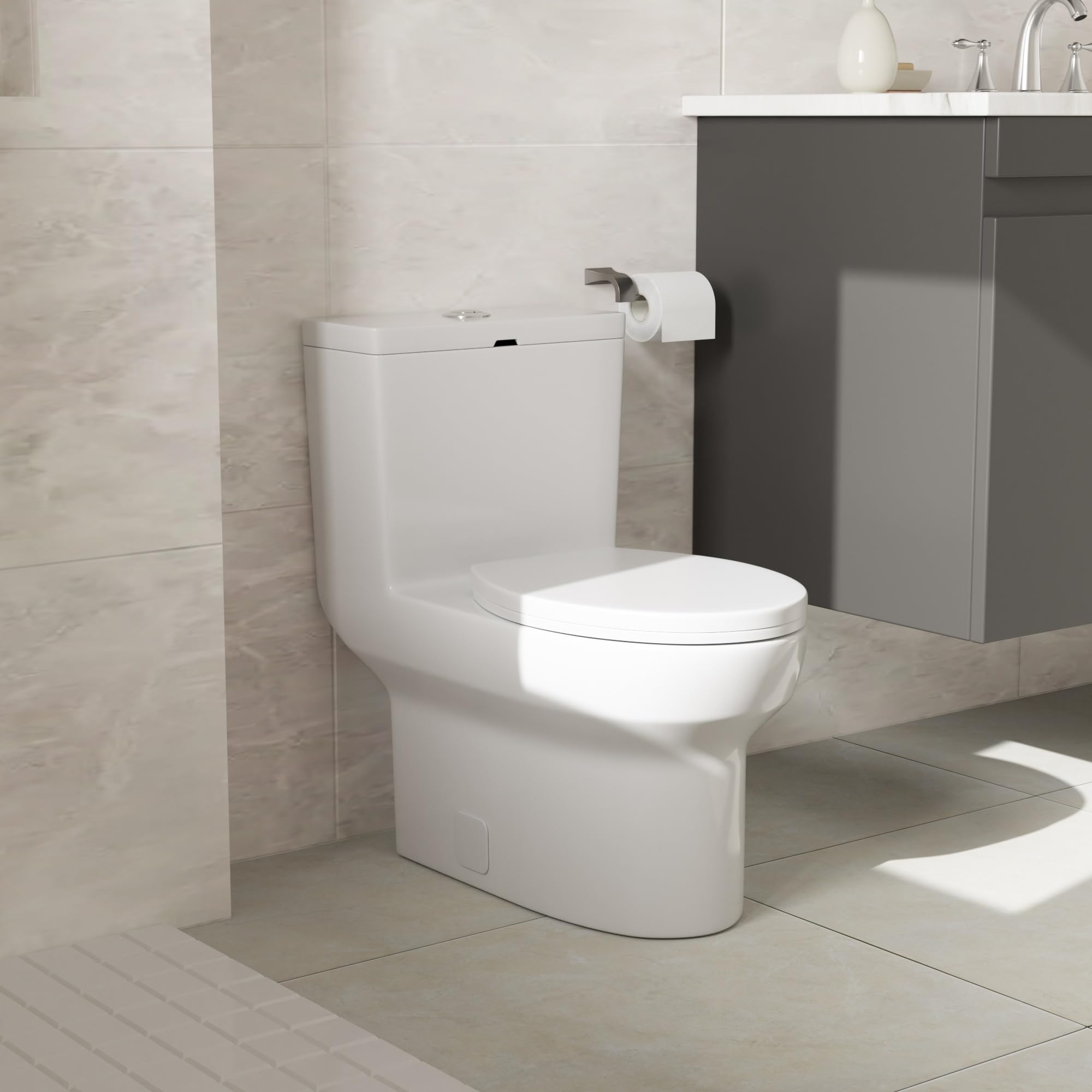Snapklik.com : Sarlai One Piece Toilet - Bathroom Toilet Comfort Height ...