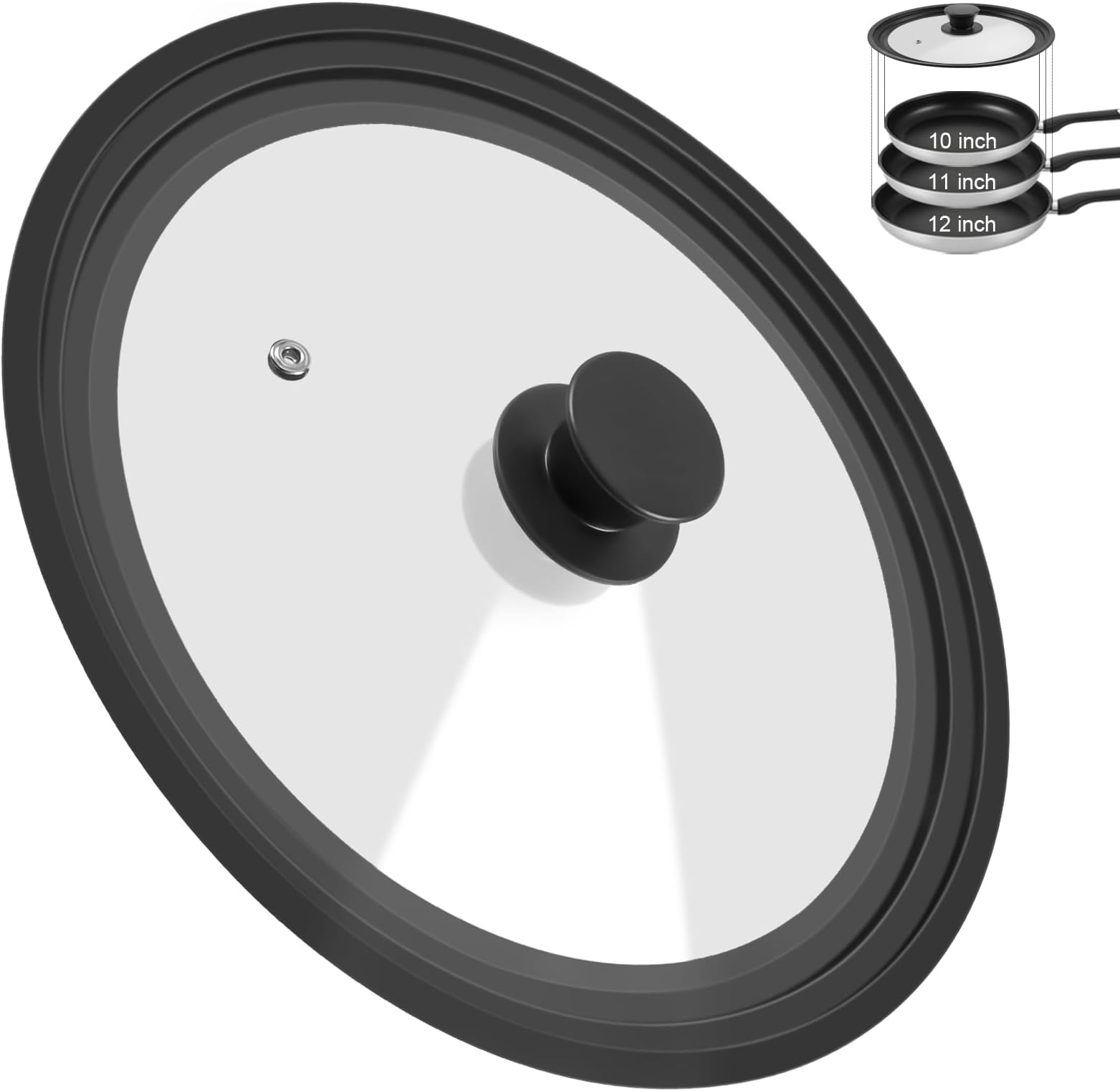 Amazon.com: Emura 10” Universal Lid for Pots, Pans and Skillets ...