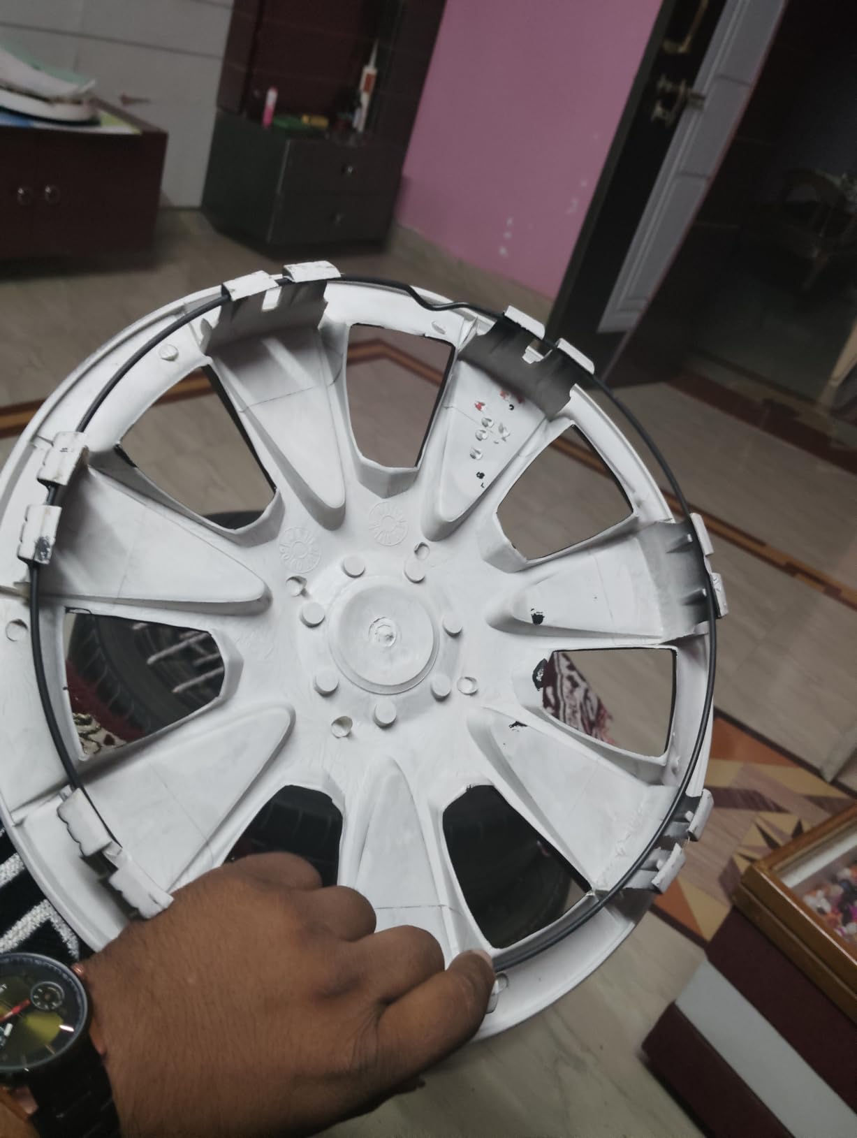PRIGAN Wheel Cover for Maruti Wagon R LXI 13 Inch Matte Black Wheel Cap ...
