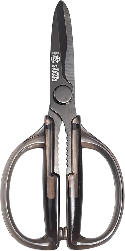 Amazon.com: MITSUMOTO SAKARI Heavy Duty Japanese Kitchen Scissors ...