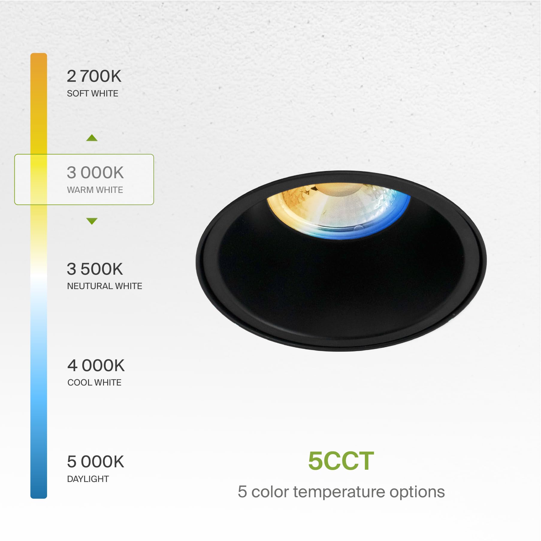 Snapklik.com : ASD Trimless 3 Inch LED Recessed Light, 12W 120V Ceiling ...