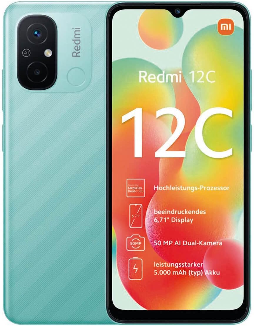 Xiaomi Redmi 12C 4GB/128GB Green (Mint Green) Dual SIM 22126RN91Y ...