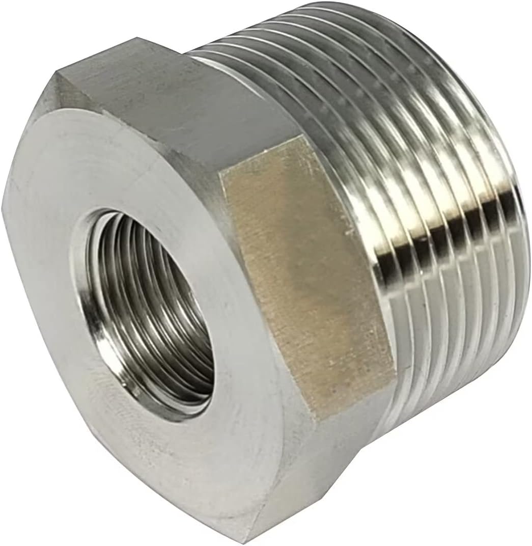 Amazon.com: Stainless Steel Reducing Hex Bushing, 1-1/4" Male NPT to 1 ...