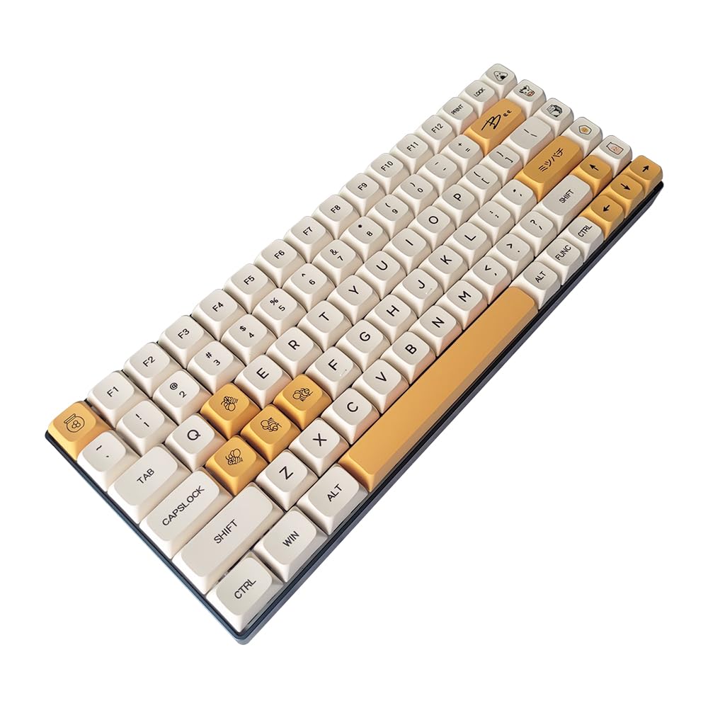 Amazon.in: Buy Honey Milk Keycaps, Uniform XDA Profile, PBT Material ...