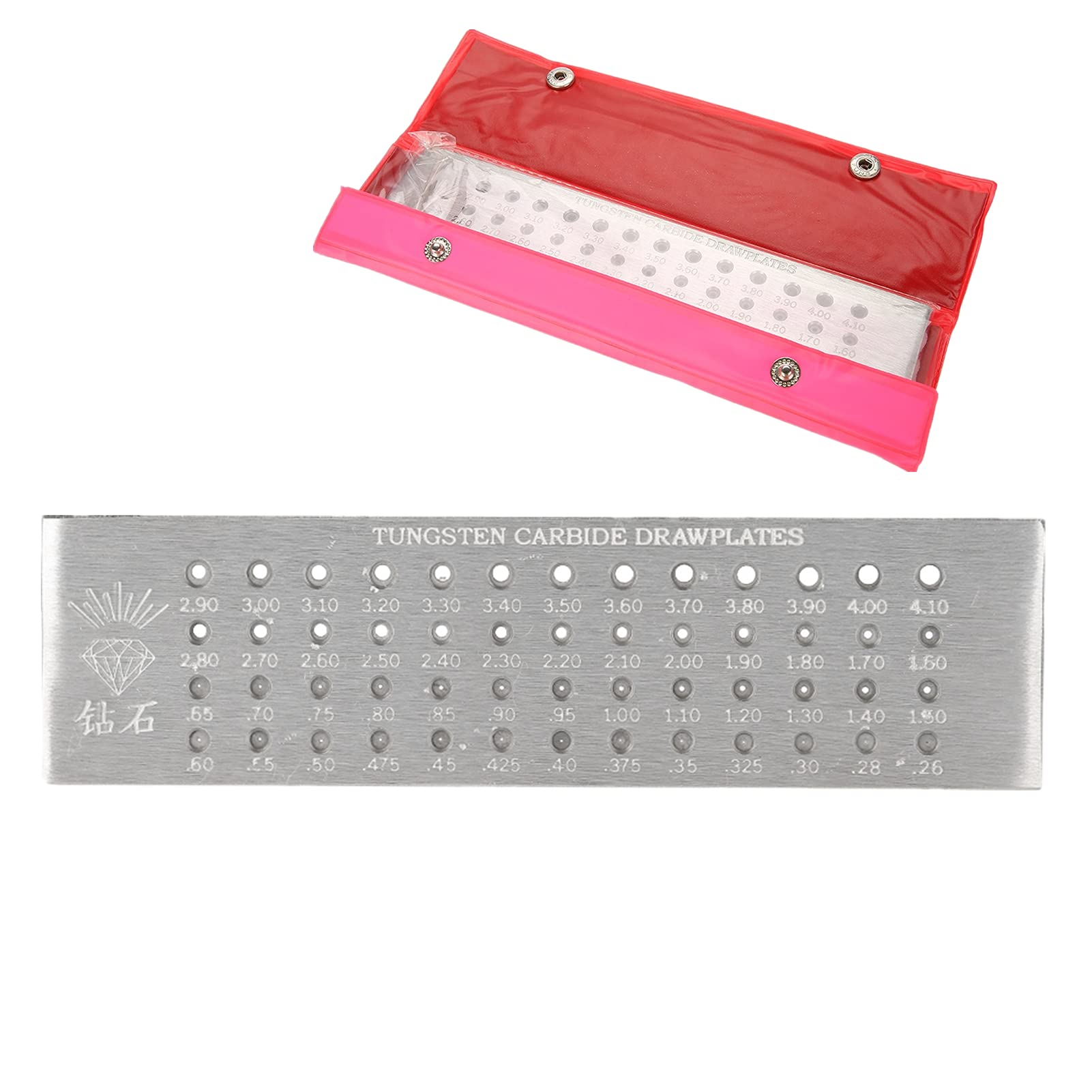 Snapklik.com : 52 Round Holes 0.26-4.10mm Tungsten Carbide Wire ...