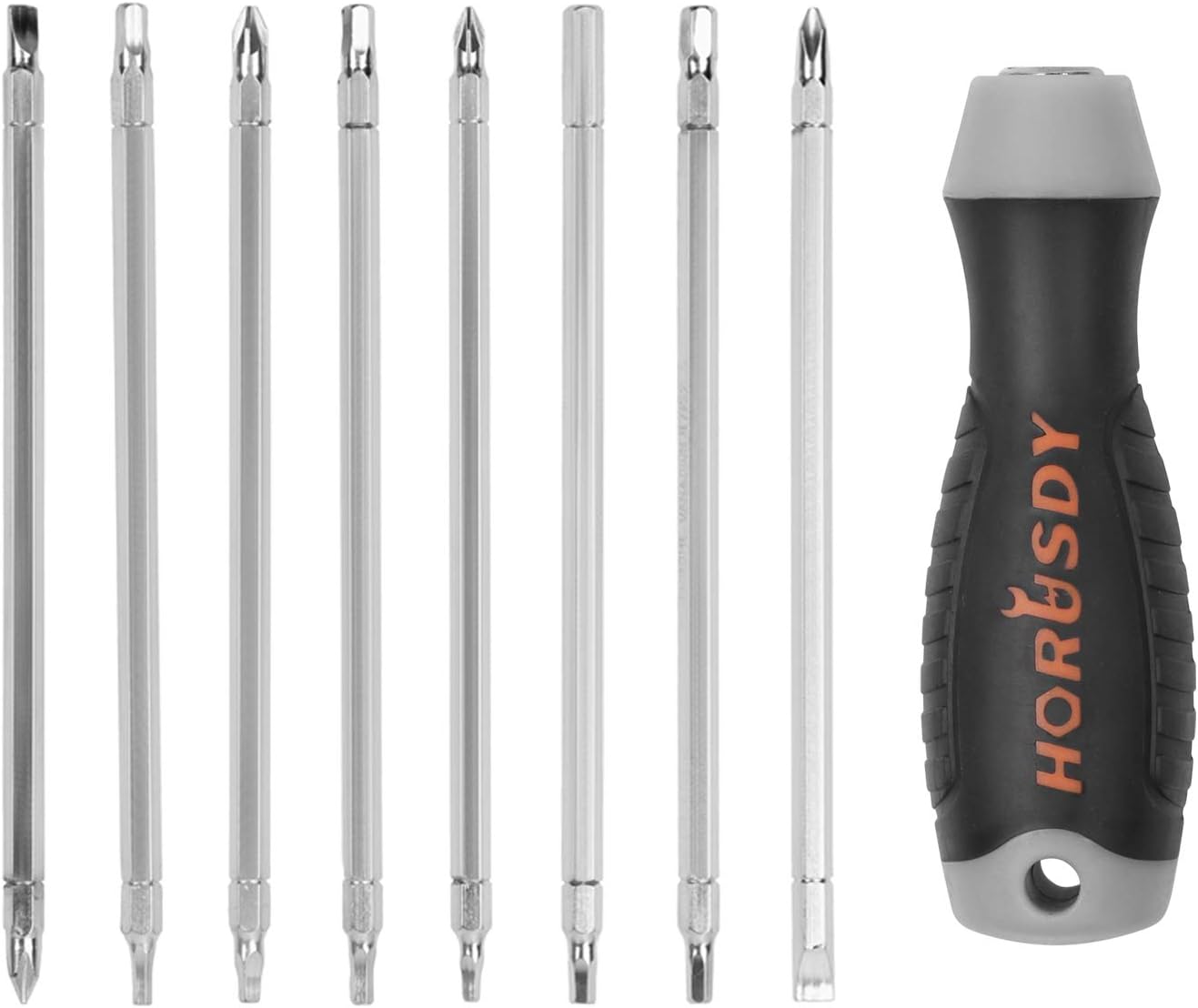 HORUSDY 18-in-1 Multi-Bit Screwdriver Set - 1/4" Hex Shank, 8.5-inch ...