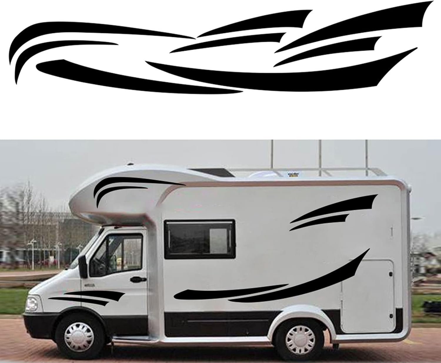 Amazon.com: ViCiCA RV, Trailer Hauler, Camper, 10PCS Car Stripes ...