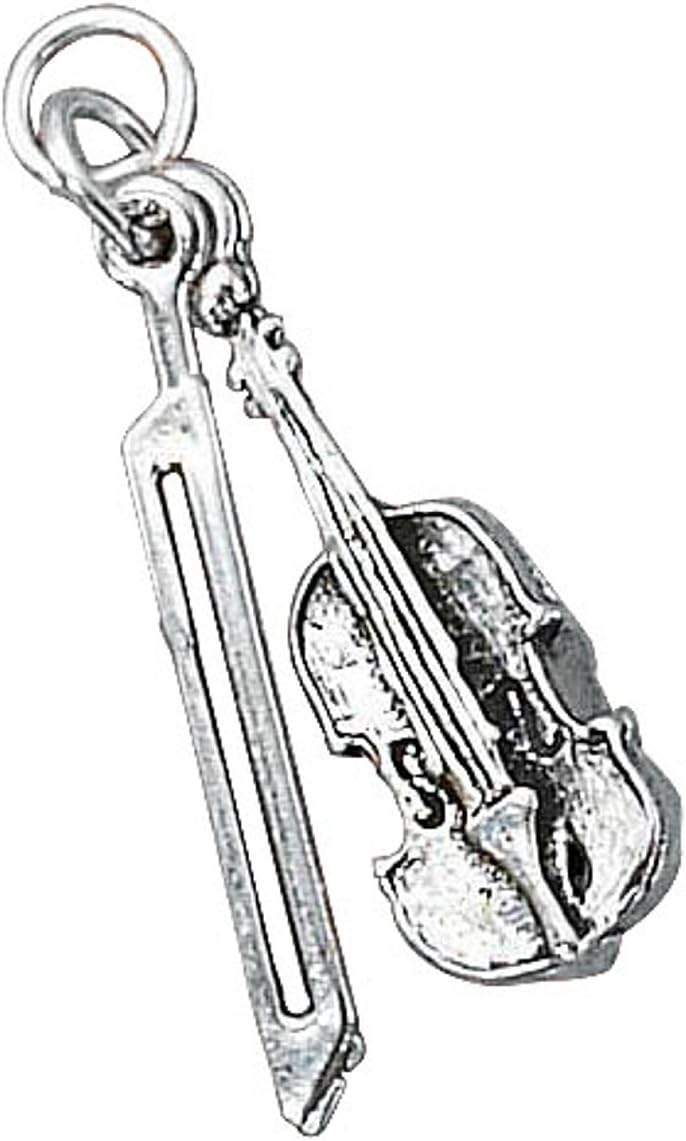 Amazon.com: Sterling Silver Charm Bracelet With Attached 3D Musical ...